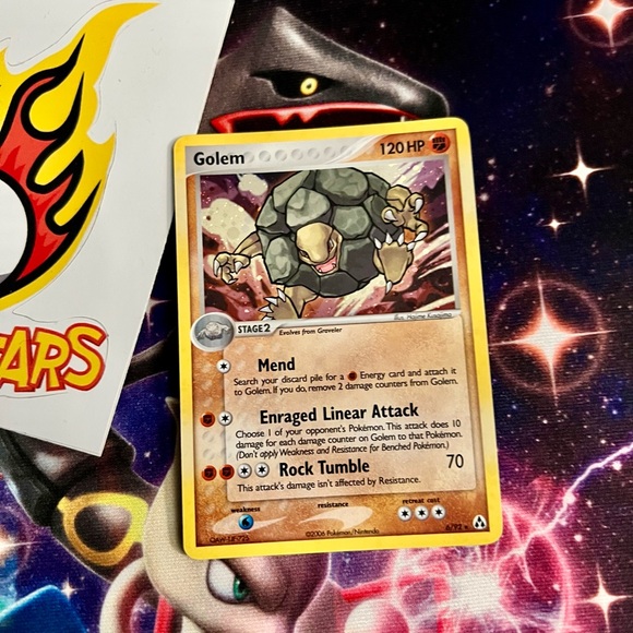 Pokemon | Other | Pokemon Ex Legend Maker Golem Card Holo 206 | Poshmark